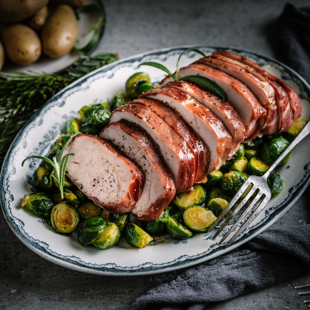 Turkey Breast in Prosciutto di Parma with Sautéed Brussels Sprouts ...